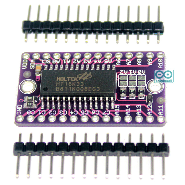Need help interpreting HT16K33 wiring diagram. : r/AskElectronics